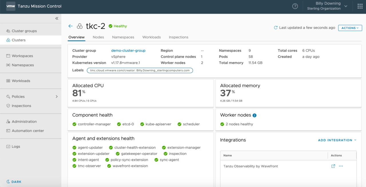 Tanzu Mission Control Orchestrates Kubernetes Across Multiple Public ...
